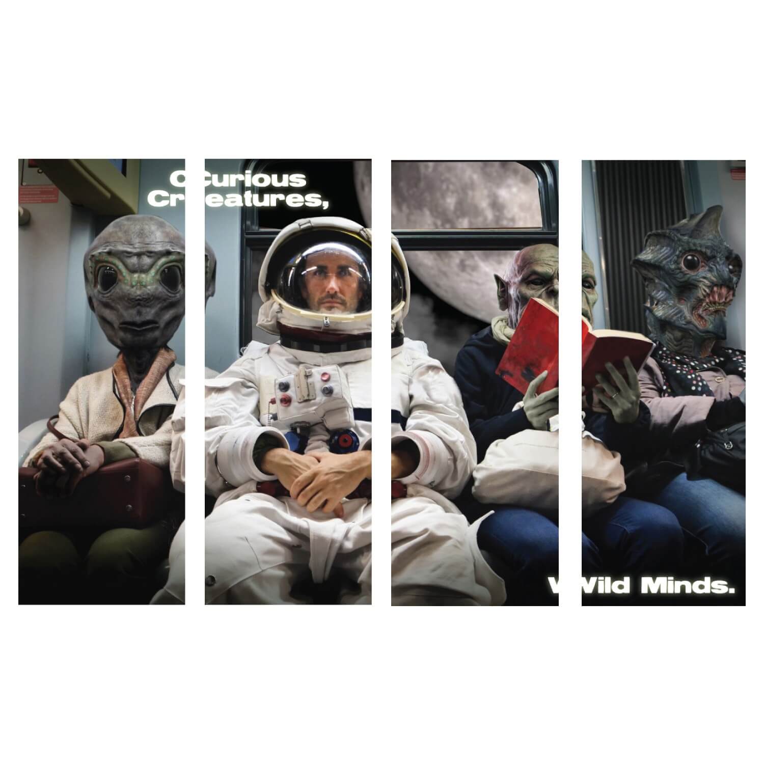 Curious Creatures Wall Mural (Removable)